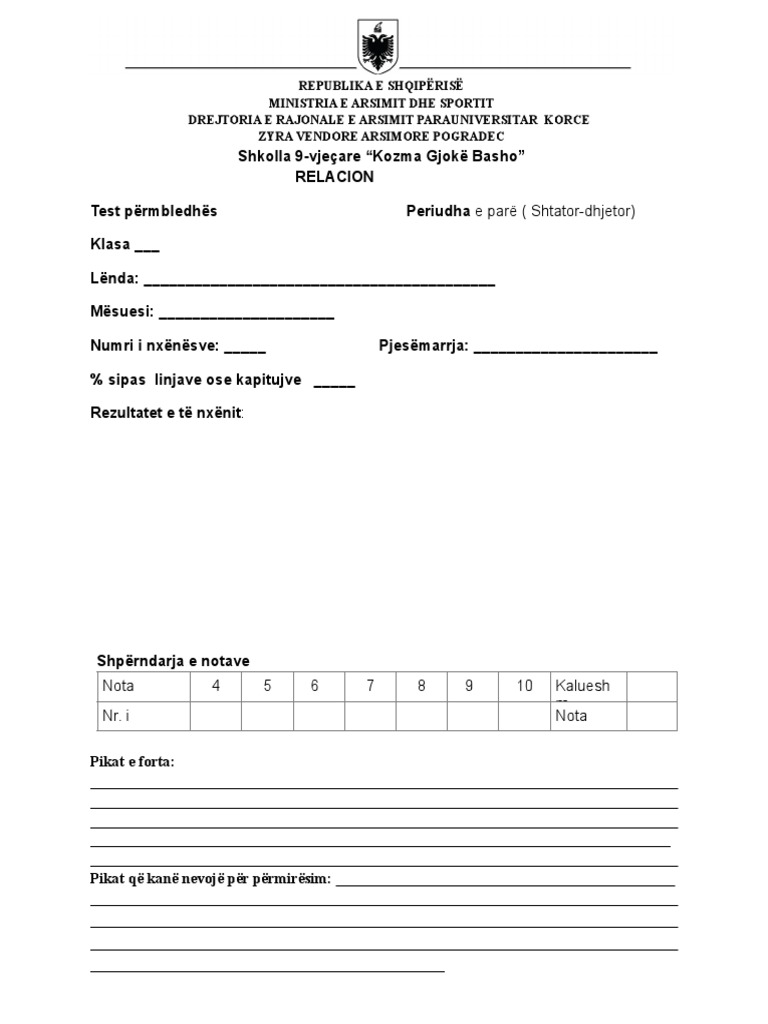 Model Relacioni I Testimeve | PDF