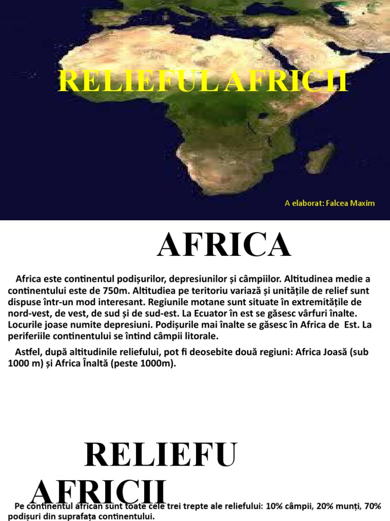 Relieful Africii | PDF