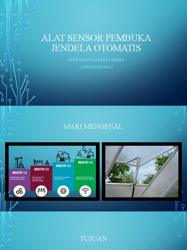 Alat Sensor Pembuka Jendela Otomatis | PDF