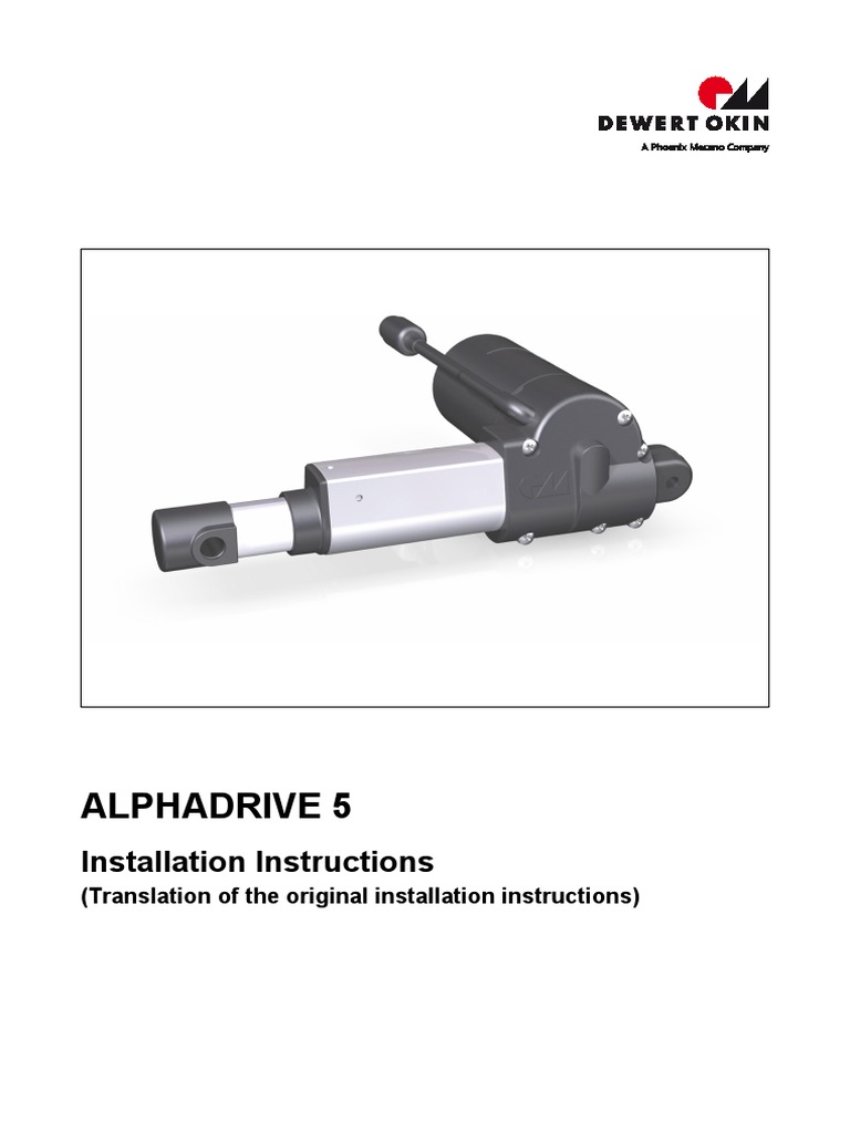 Dewertokin Manuels Alphadrive5 en | PDF | Electrical Connector | Pipe (Fluid Conveyance)