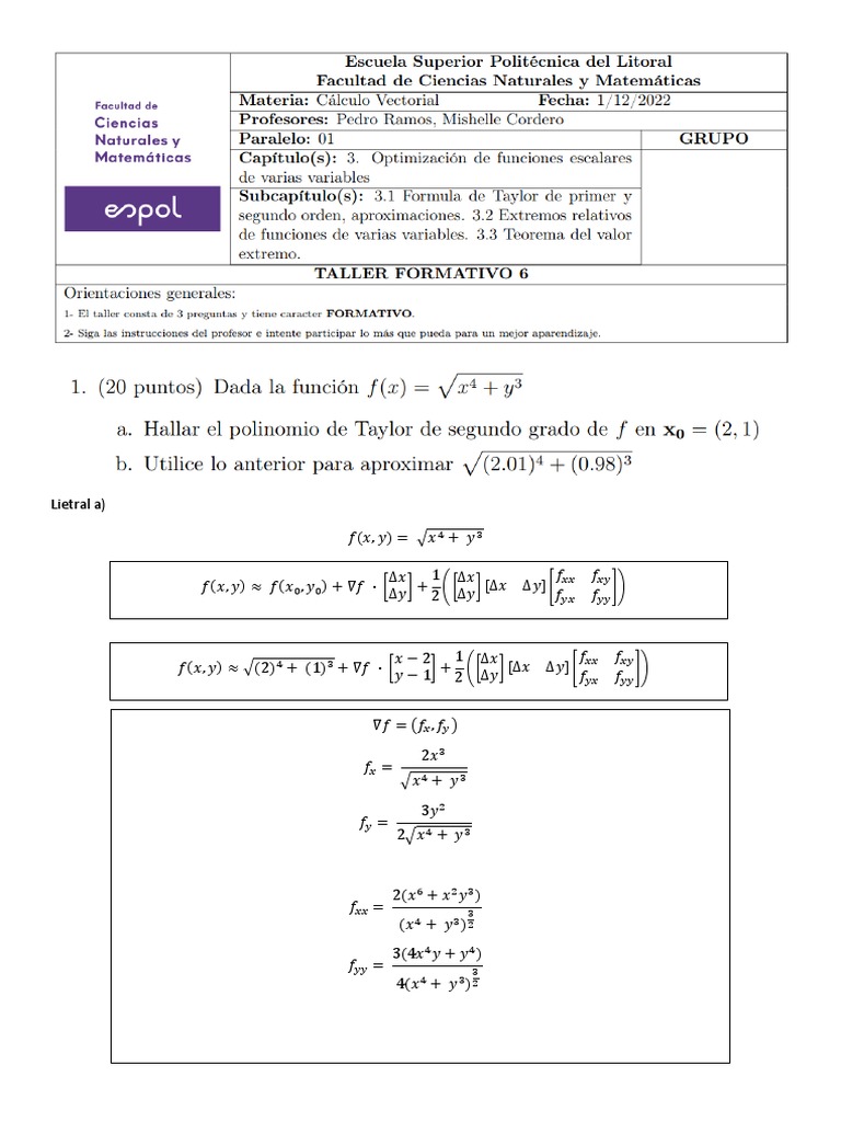 CV TF6 P101 Solucion 2022 | PDF