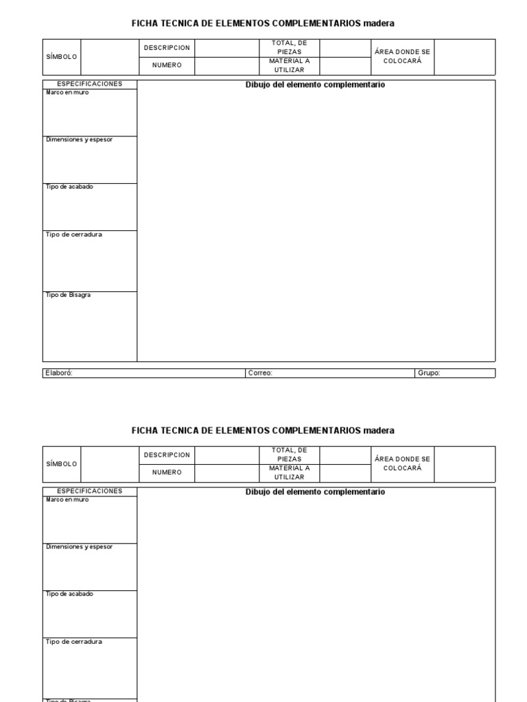 Elementos Complementarios Madera | PDF