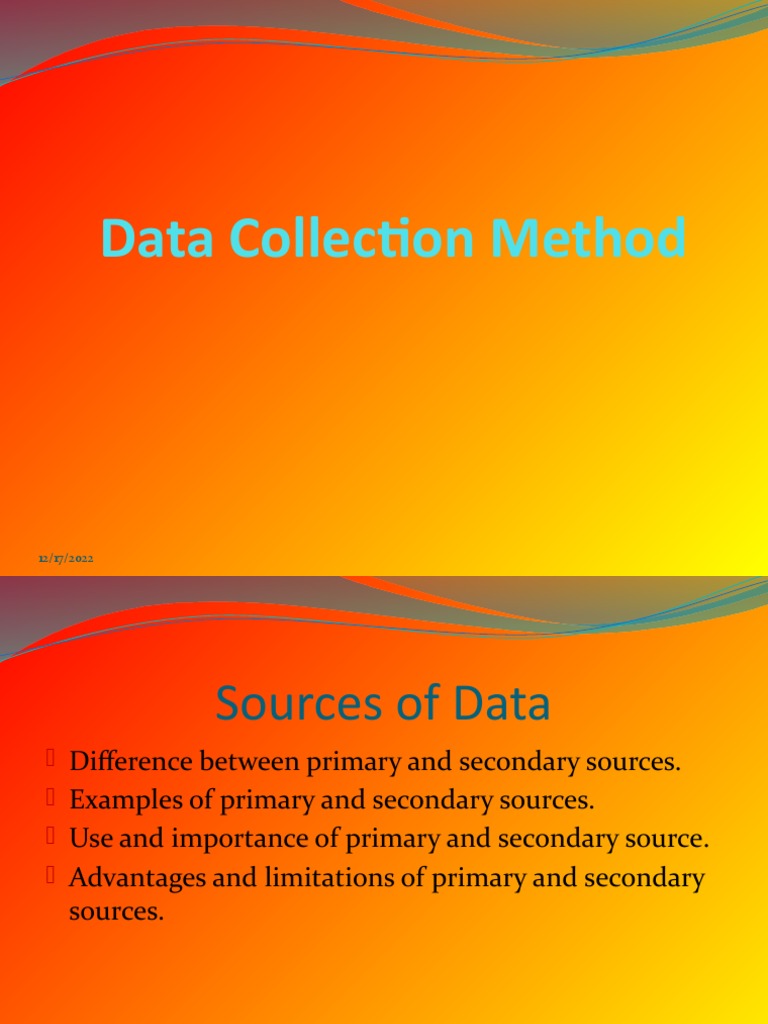 Data Collection Methods 2016 PDF