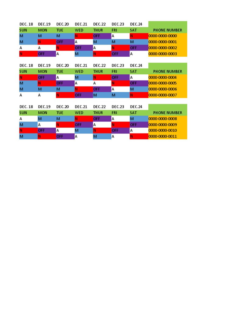 Office Cash Schedule Overview | PDF
