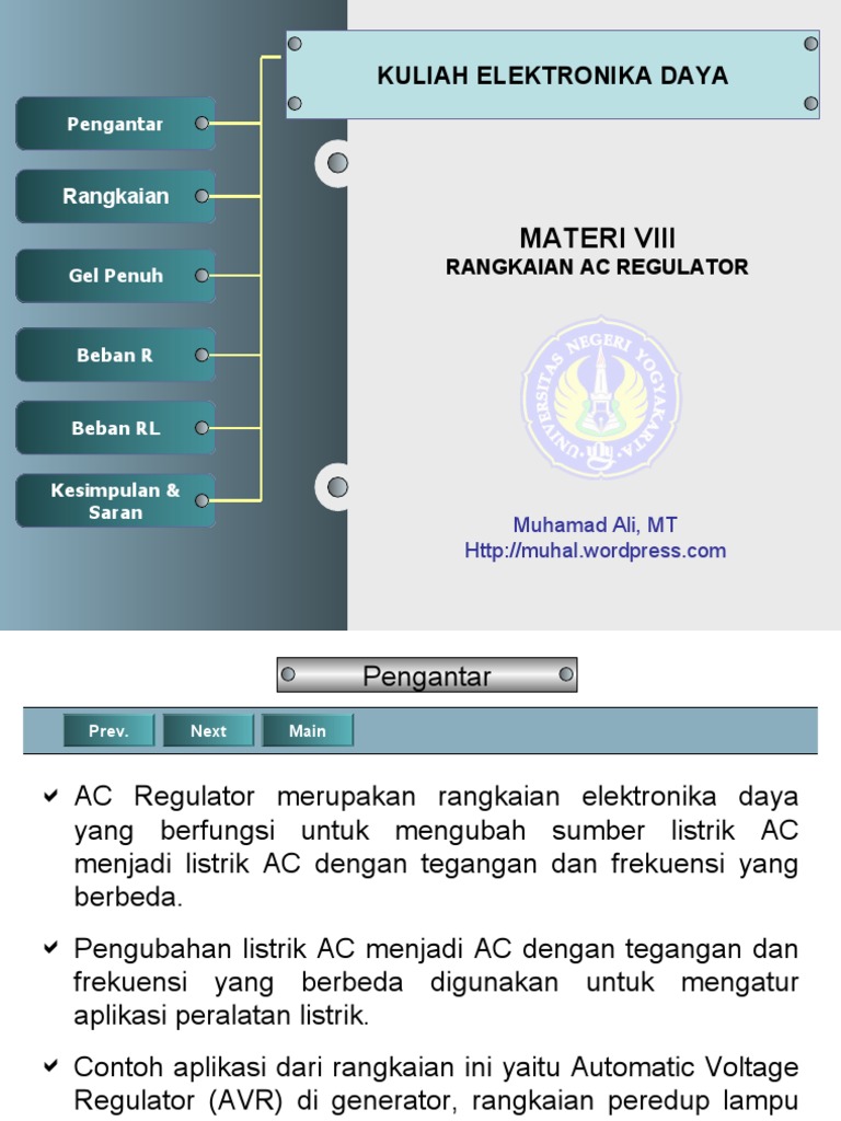 Rangkaian AC Regulator | PDF