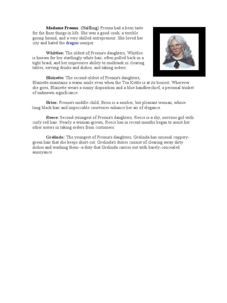 Madame Freona | PDF | Castle | Inn