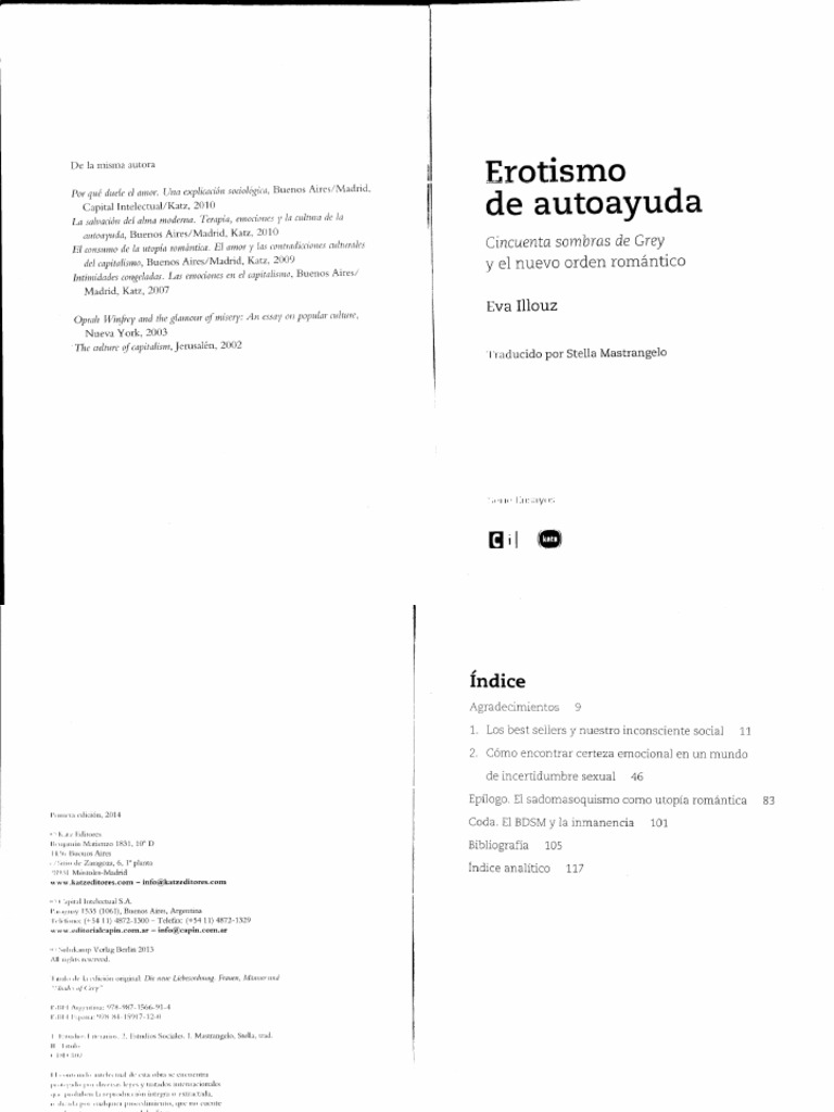 7 - Eva Illouz - Erotismo de Autoayuda | PDF