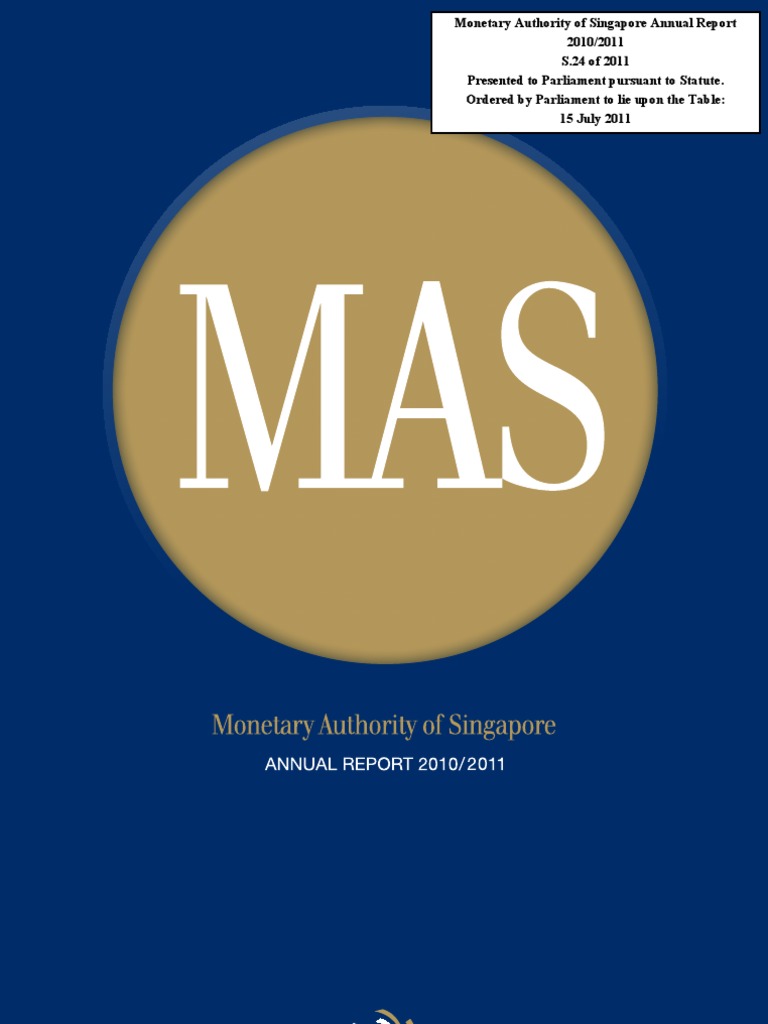 MAS Annual Report 2010 - 2011 | PDF | Basel Iii | Inflation