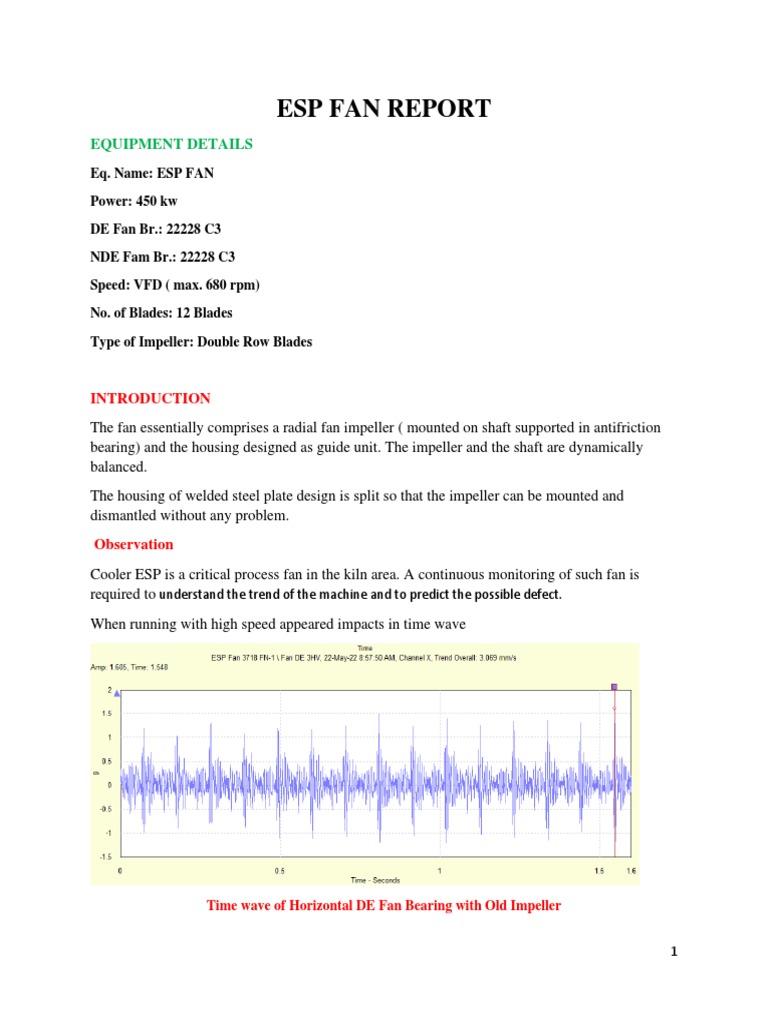 Case Study About Wear Out Blades of Impeller ESP Fan 1670893154 | PDF ...