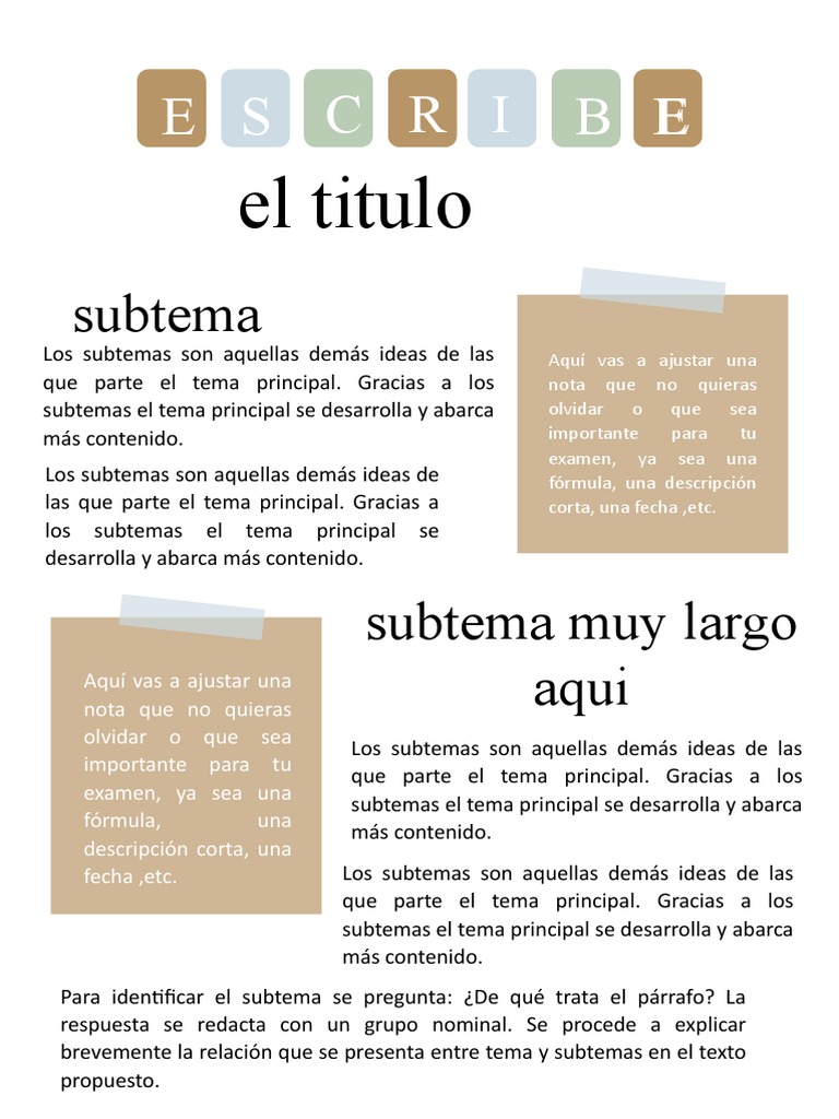 Ideas de Apuntes (Word) | PDF