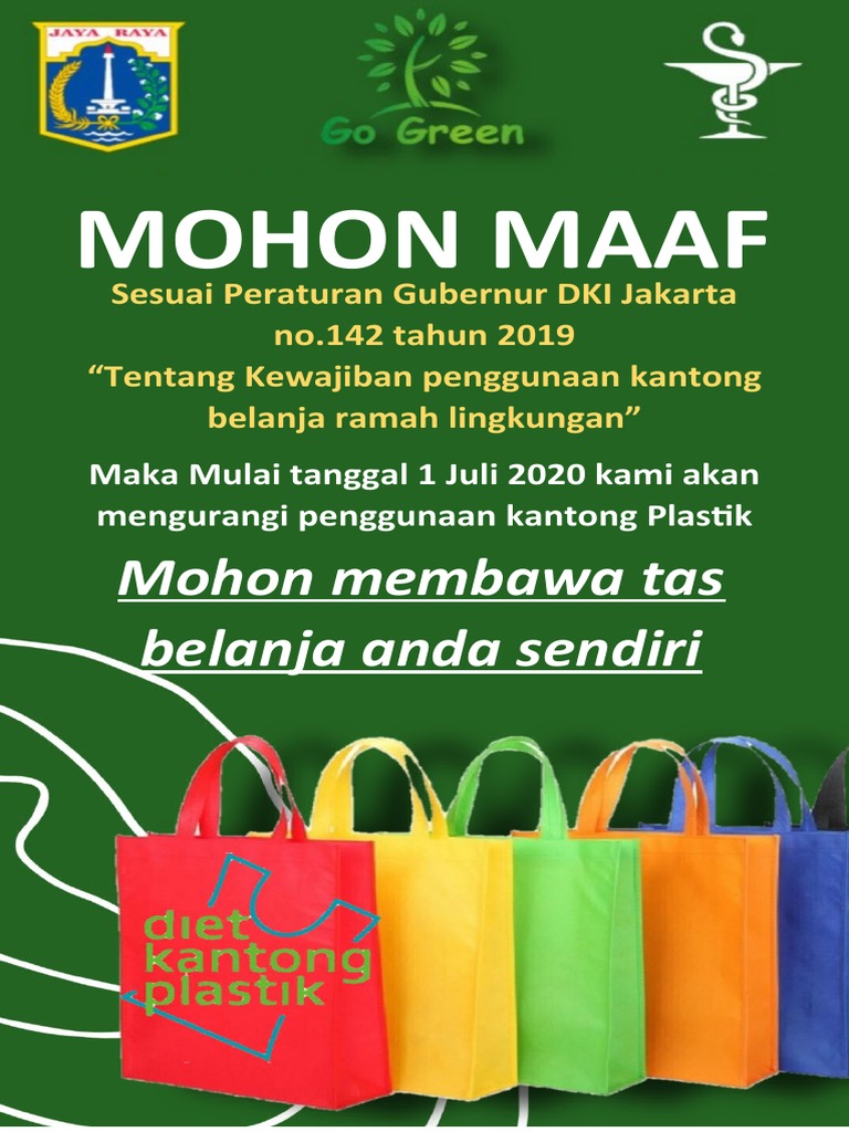 Larangan Penggunaan Kantong Plastik | PDF