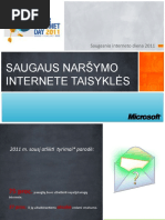 Saugaus Darbo Virtualioje Erdvėje Principai | PDF
