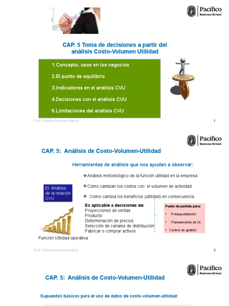 Cap 5 Toma de Decisiones A Partir Del Analisis CVU | PDF | Apalancamiento (Finanzas) | Impuestos