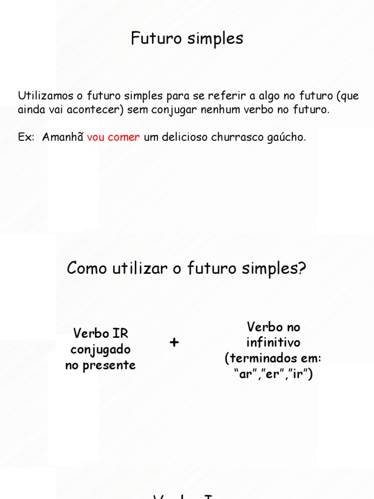 Futuro Simples | PDF