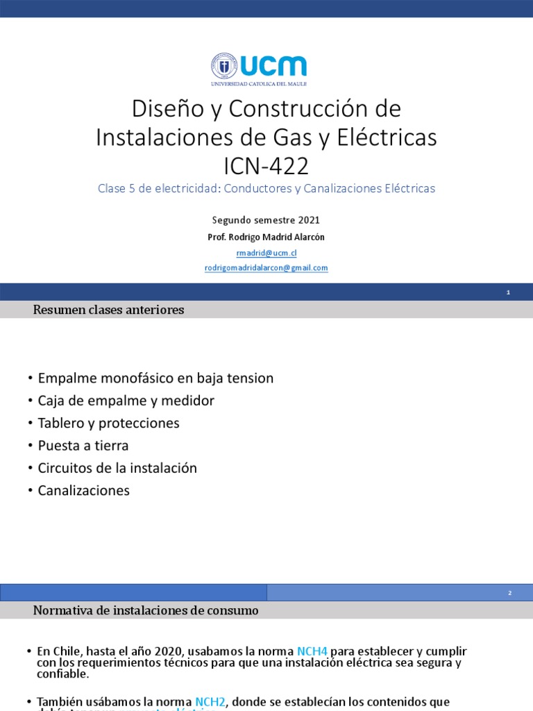 Electricidad - 05. Conductores y Canalizaciones | PDF | Tubería (transporte de fluidos ...