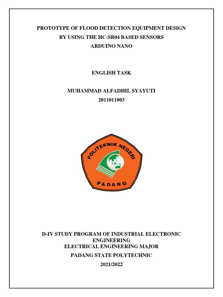Prototype Of Flood Detection Equipment Design Chapter 2 Pdf Flood