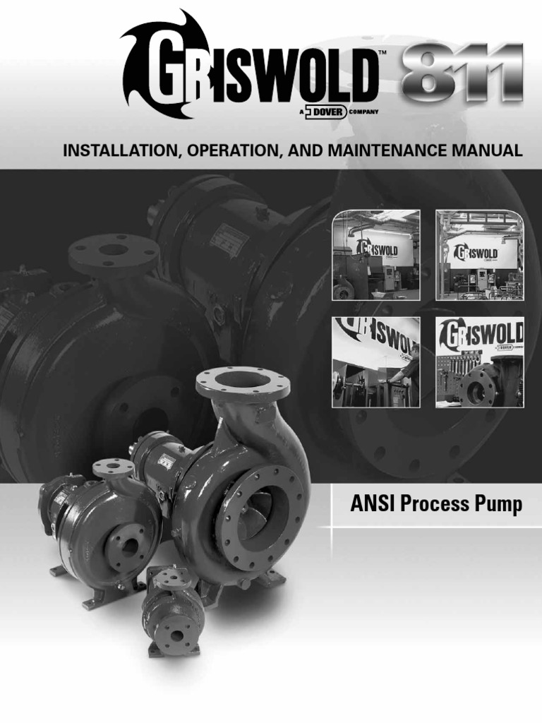 Griswold 811 IOM | PDF | Pump | Bearing (Mechanical)