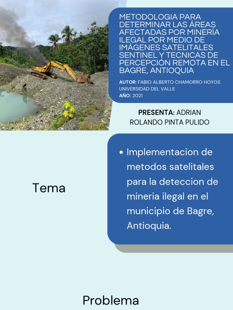Metodologia para Determinar Las Áreas Afectadas Por Minería Ilegal Por ...