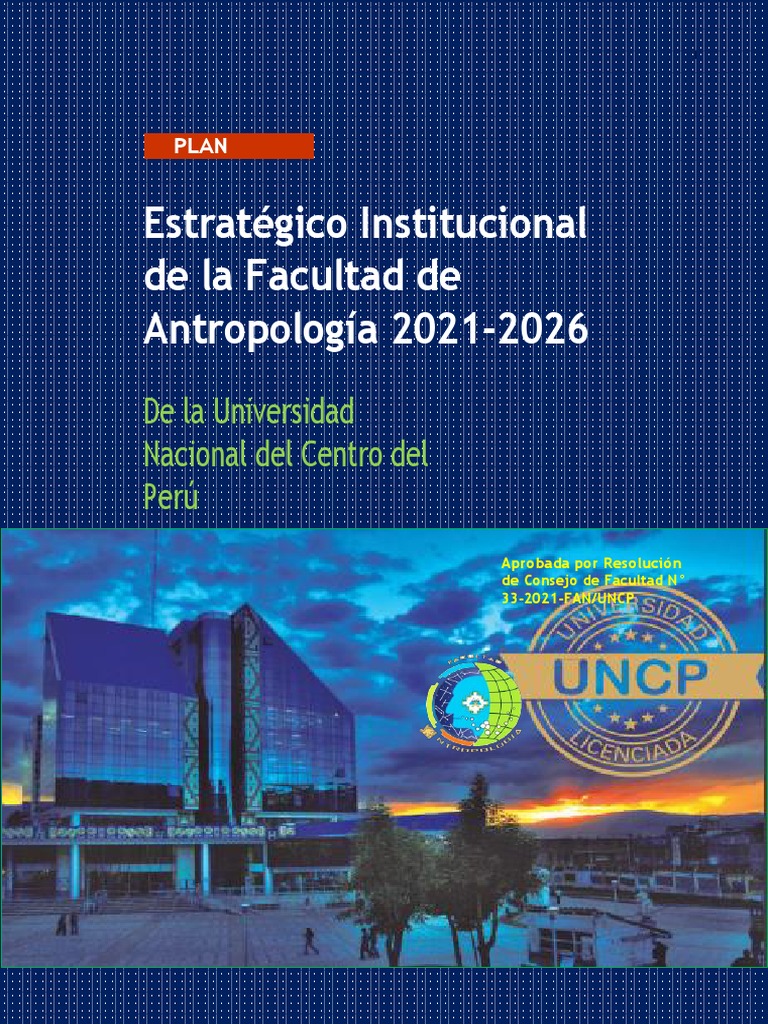 PEI FAN 2021 - 2026 Aprobado Por Consejo de Facultad | PDF | Perú ...