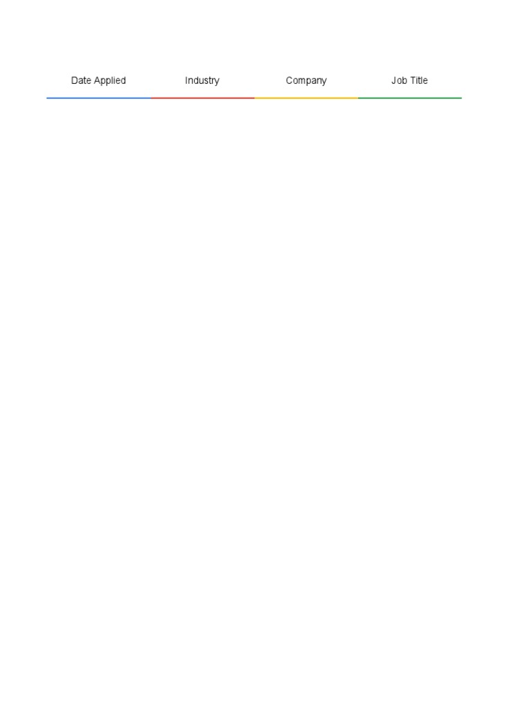 Job Search Action Plan Template | PDF | Career & Growth | Business