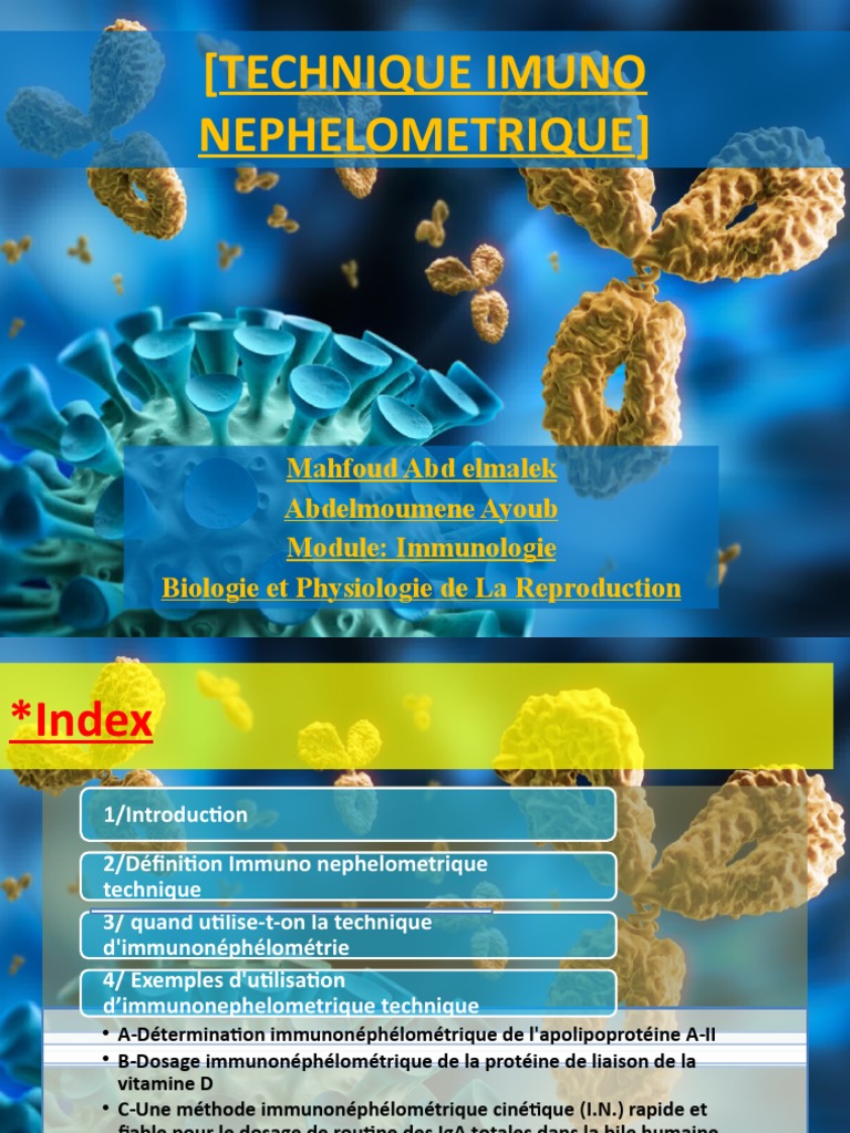 Techniques d'Immuno-Néphélométrie | PDF | Immunologie | Médecine clinique