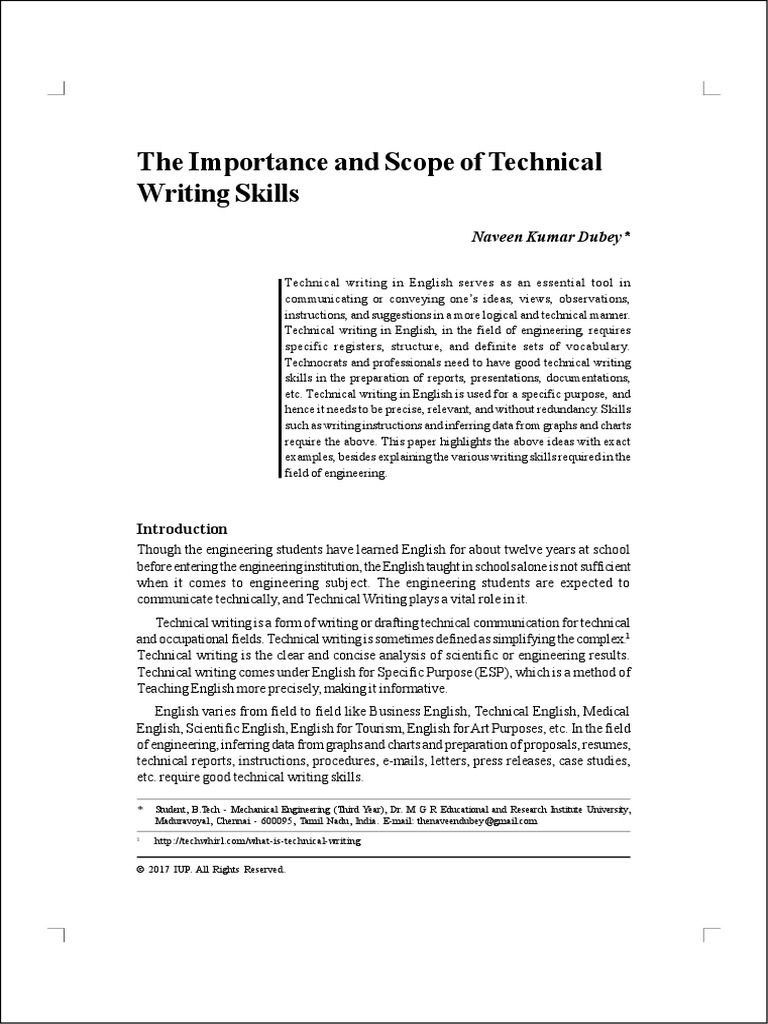 Technical Writing | PDF | English Language | Engineering
