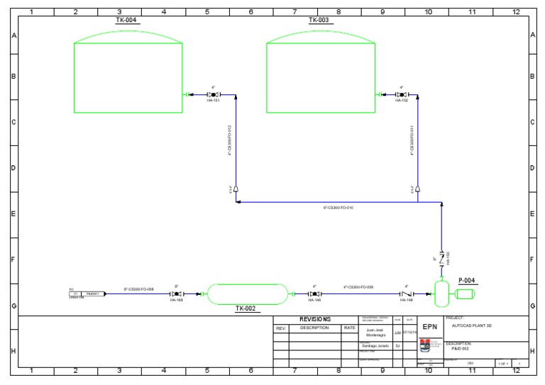 P&id - 002-Pid Iso A1 Title Block | PDF