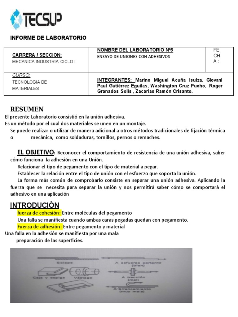 Imforme de Laboratorio #5 Re | PDF | Deformación (ingeniería) | Rendimiento (ingeniería)