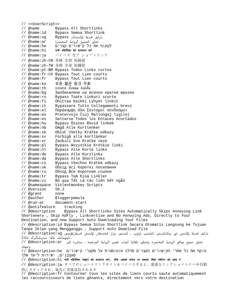 Bypass All Shortlinks | PDF