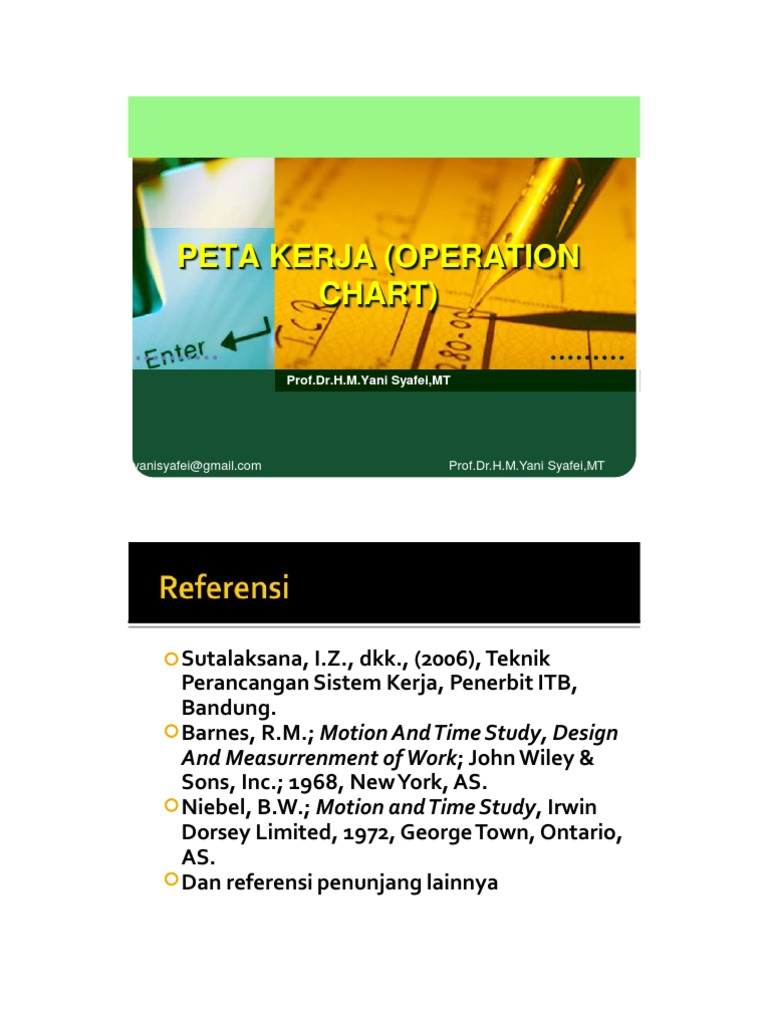 Peta Kerja dan Analisis Proses Operasi | PDF