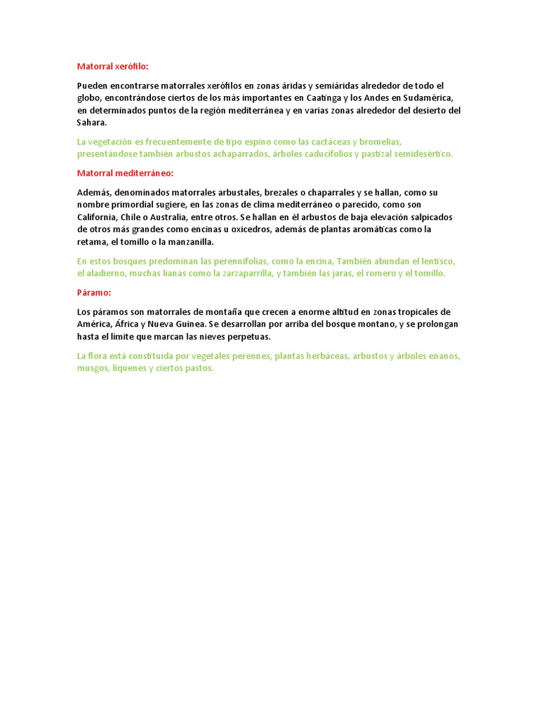 MATORRALES | PDF