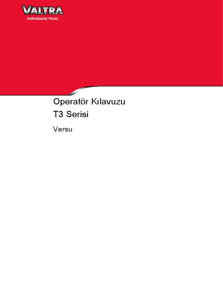 T 153-T213 Versu Kullanım Klavuzu | PDF