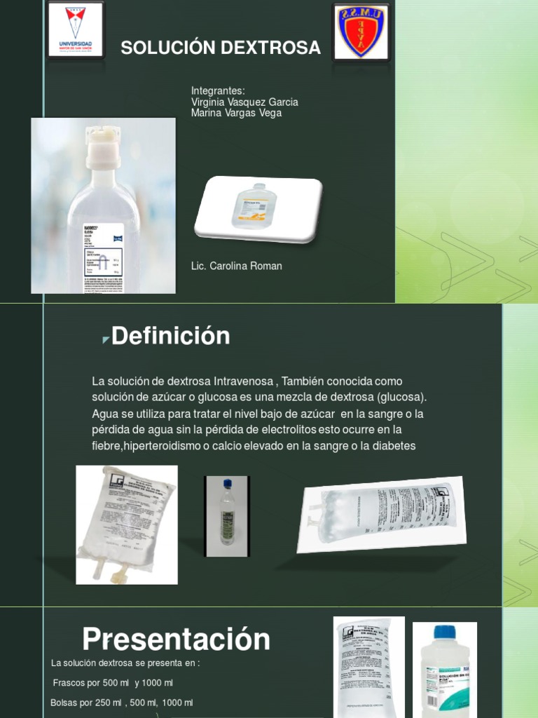 Solución Dextrosa | PDF