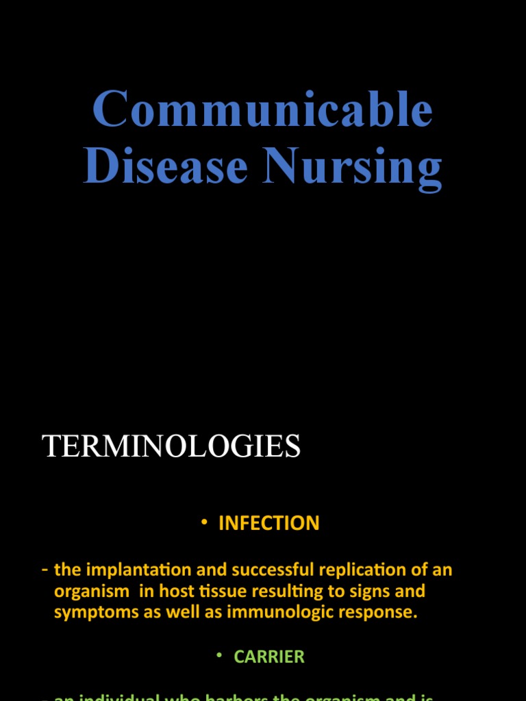 Communicable Disease Nursing2 | PDF | Infection | Pathogen