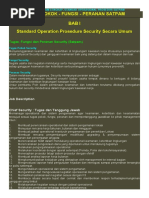 Sop Satuan Pengamanan | PDF