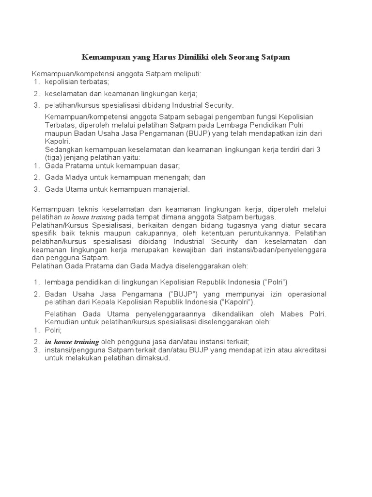 Sop Dan Job Description | PDF