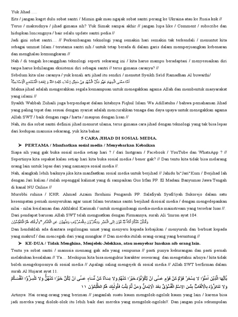 Yuk Jihad ..... - WPS Office | PDF