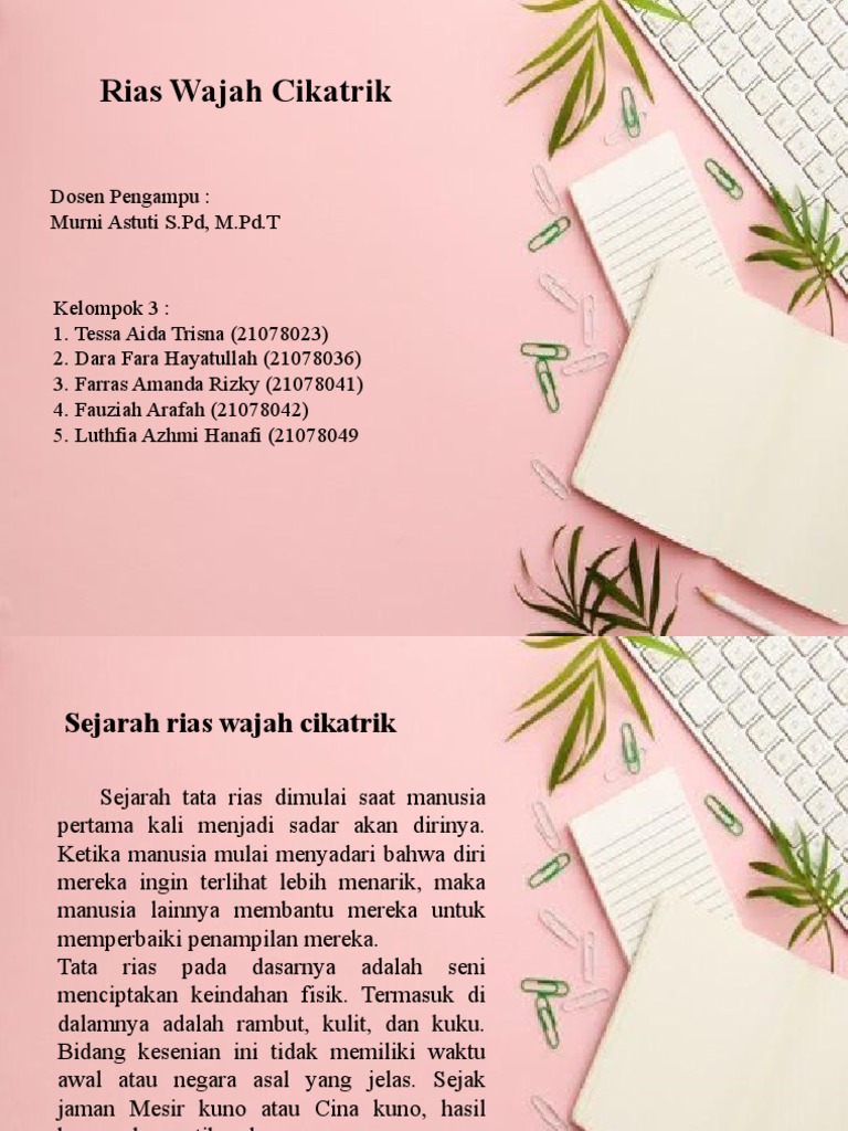 Rias Wajah Cikatrik: Teknik dan Manfaat | PDF