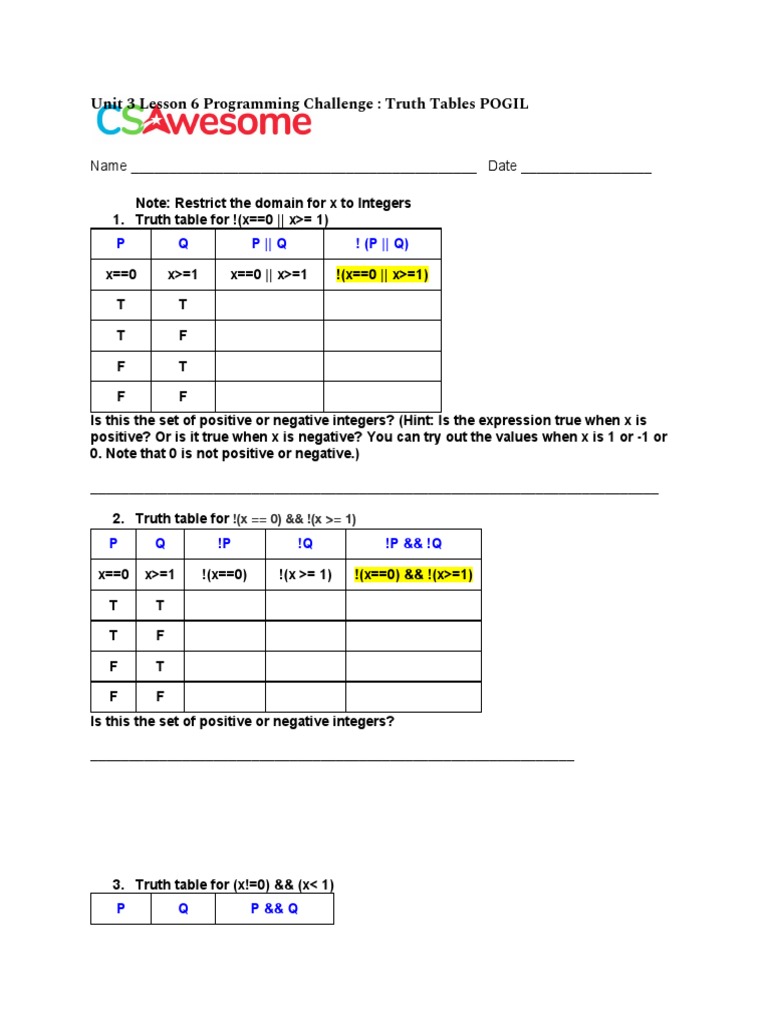 Samuel Kodjo - Unit 3 Lesson 6 Programming Challenge | PDF