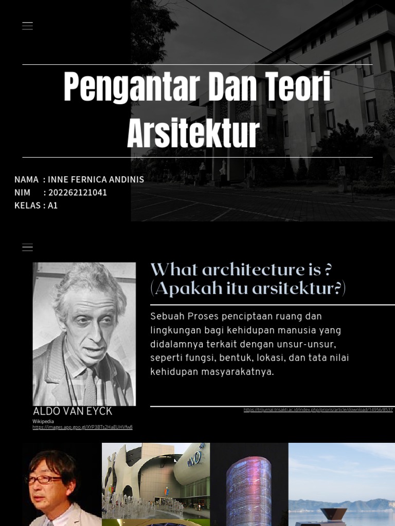 Arsitektur: Proses dan Filosofi | PDF