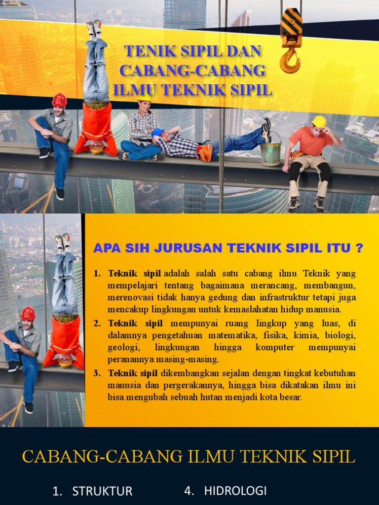 Teknik Sipil Dan Cabang-Cabang Teknik Sipil | PDF