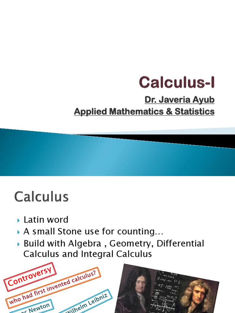 Dr. Javeria Ayub Applied Mathematics & Statistics | PDF | Function (Mathematics) | Complex Number