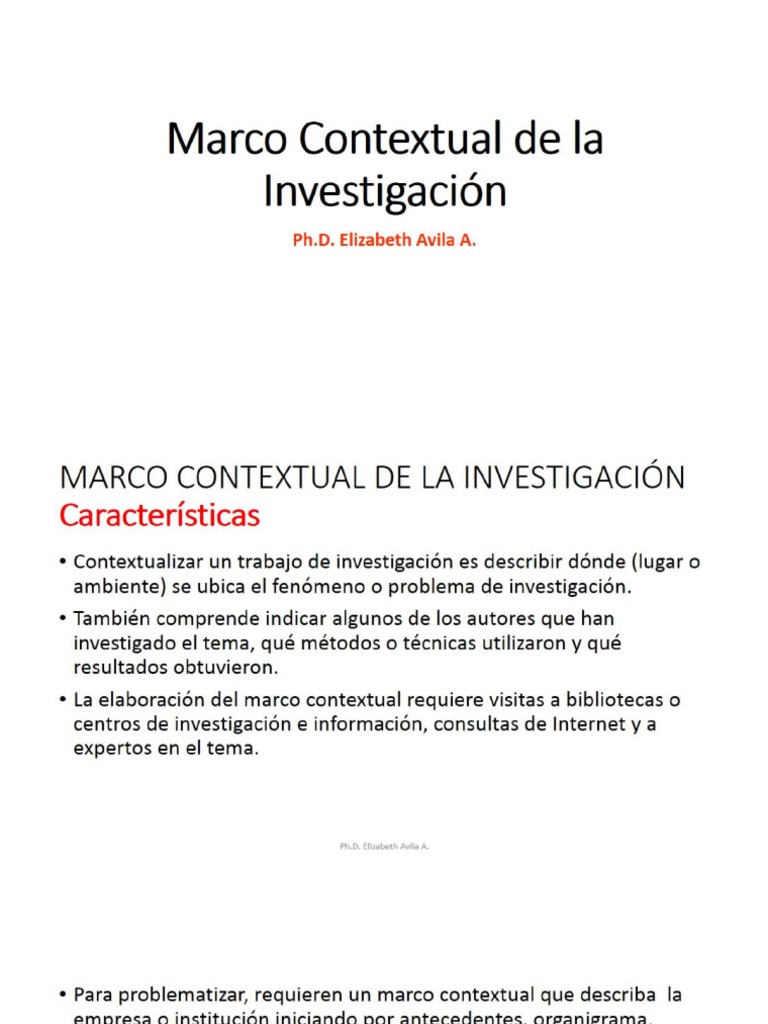 Marco Contextual | PDF