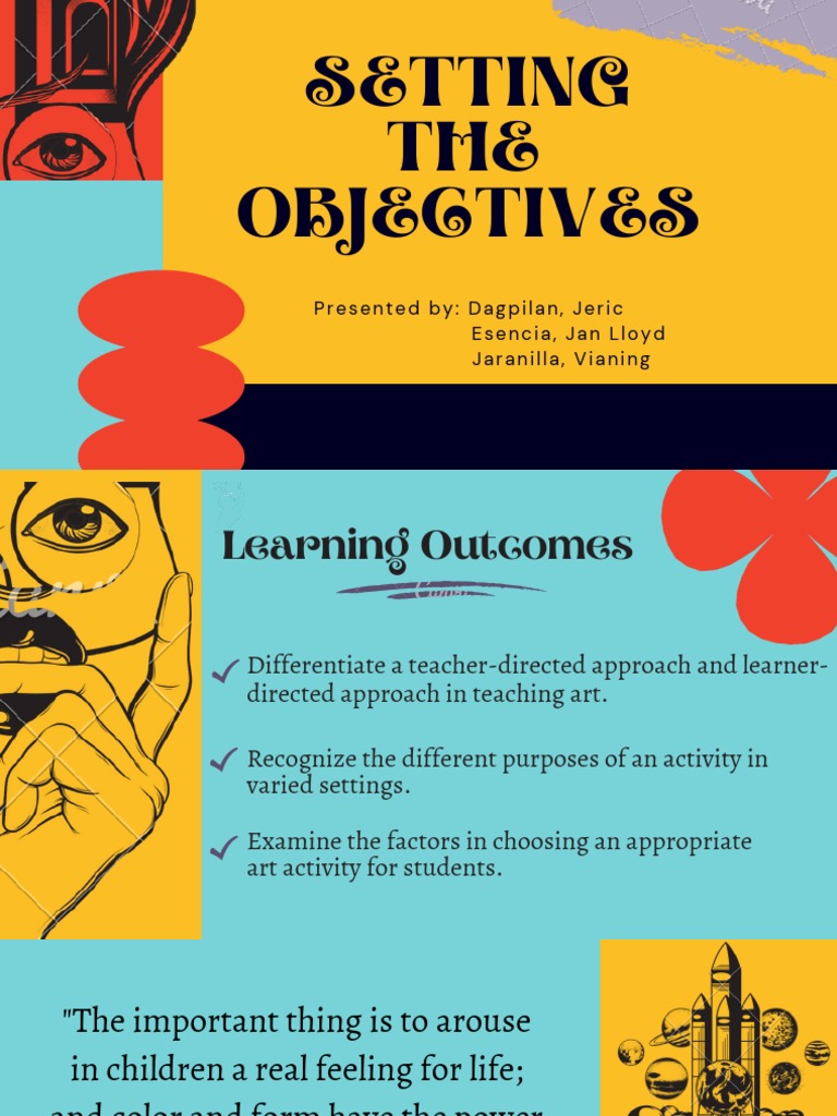 Setting The Objectives | PDF | Learning | Cognition