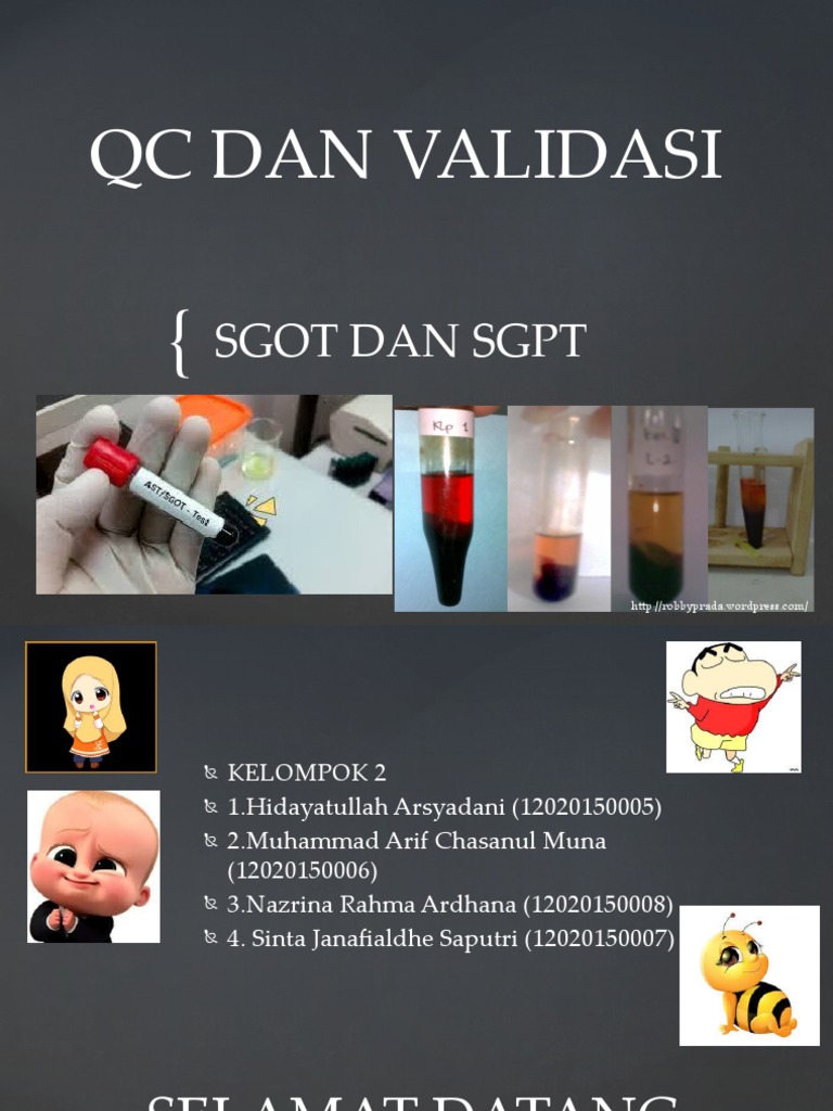Kel.2 - QC Dan Validasi Sgot Dan SGPT | PDF