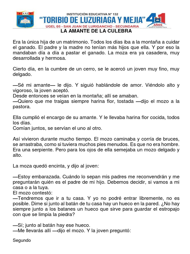 Lectura La Amante de La Culebra | PDF | Religión y espiritualidad