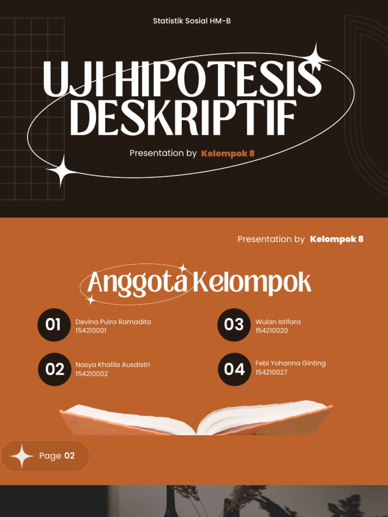 Kelompok 8 - Uji Hipotesis Deskriptif | PDF