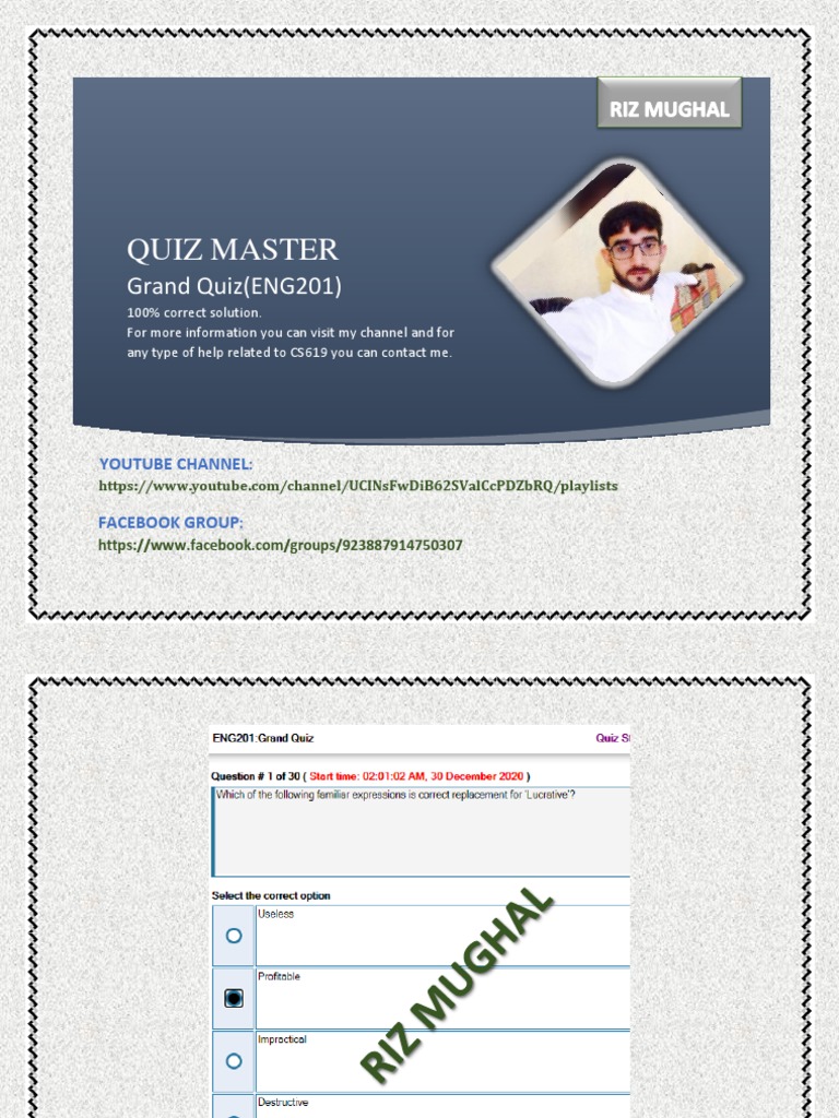 Quiz Master | PDF