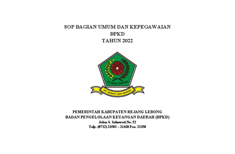 Sop Bagian Umum Dan Kepegawaian | PDF