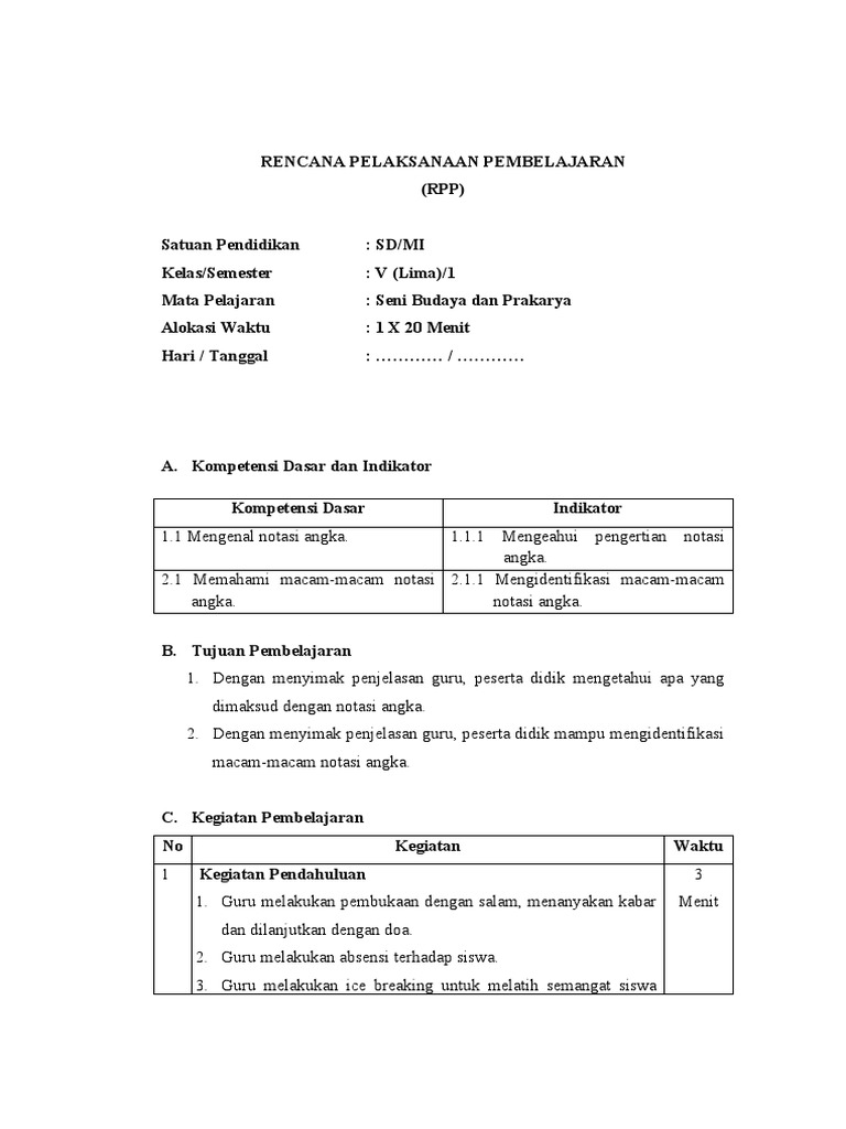 Memahami Notasi Angka dalam Musik | PDF